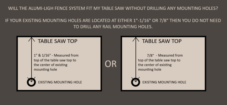 Plans for Alumi-Lign™ Table Saw Fence System – Using UHMW Linear Slider ...